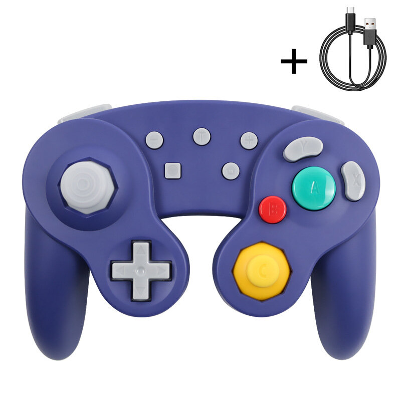 Беспроводной GC-контроллер Bluetooth Gamepad для Switch Gamecube, совместимый с Nintendo Switch/ Lite Аксессуары для джойстика для ПК