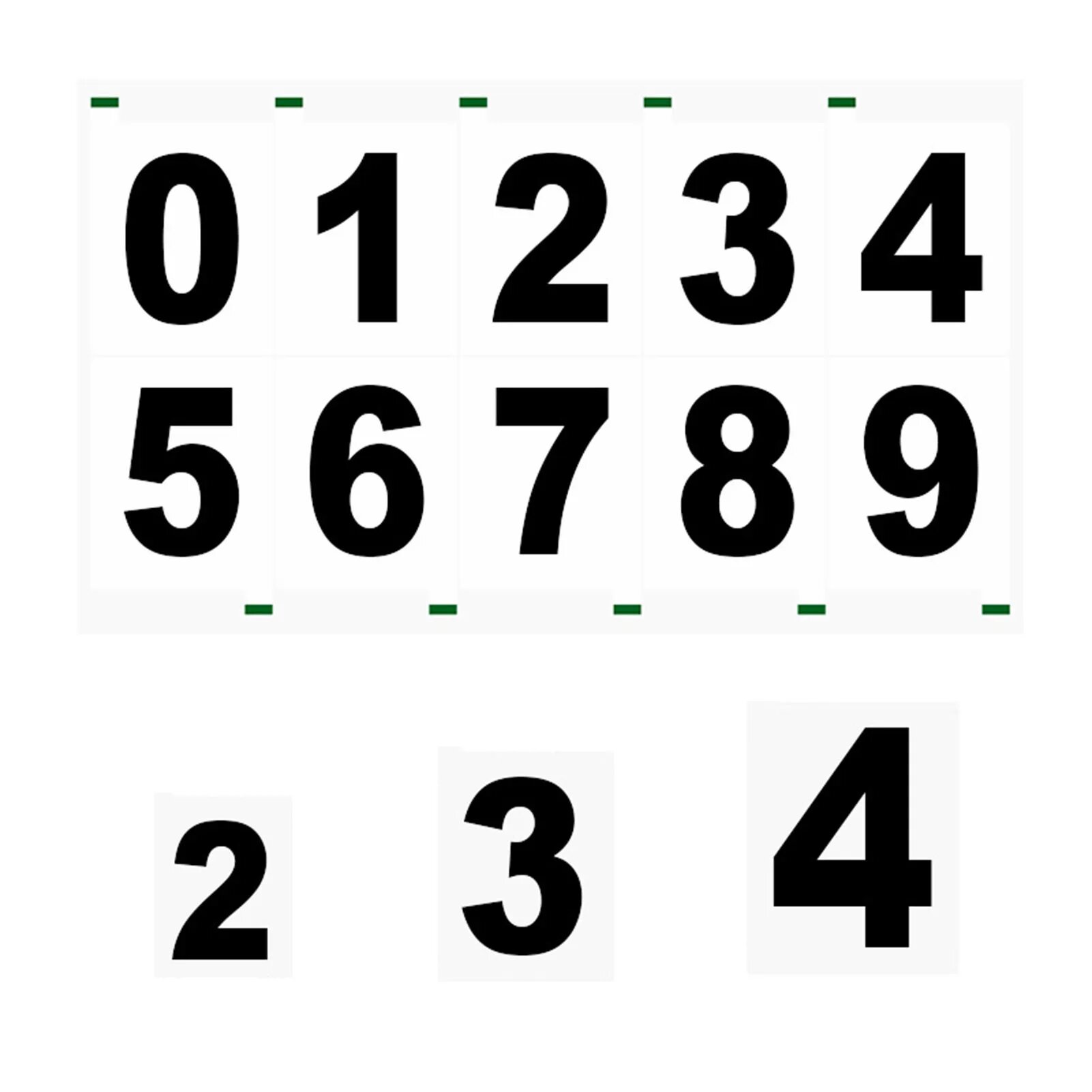 Самоклеящаяся светоотражающая наклейка с цифрами для почтового ящика