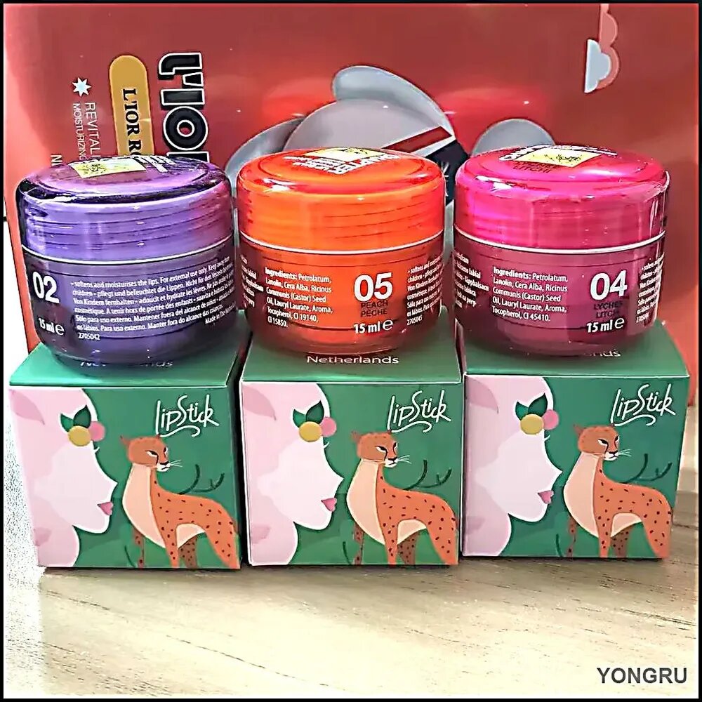 Бальзам для губ Chapter Ягоды асаи, личи и персик