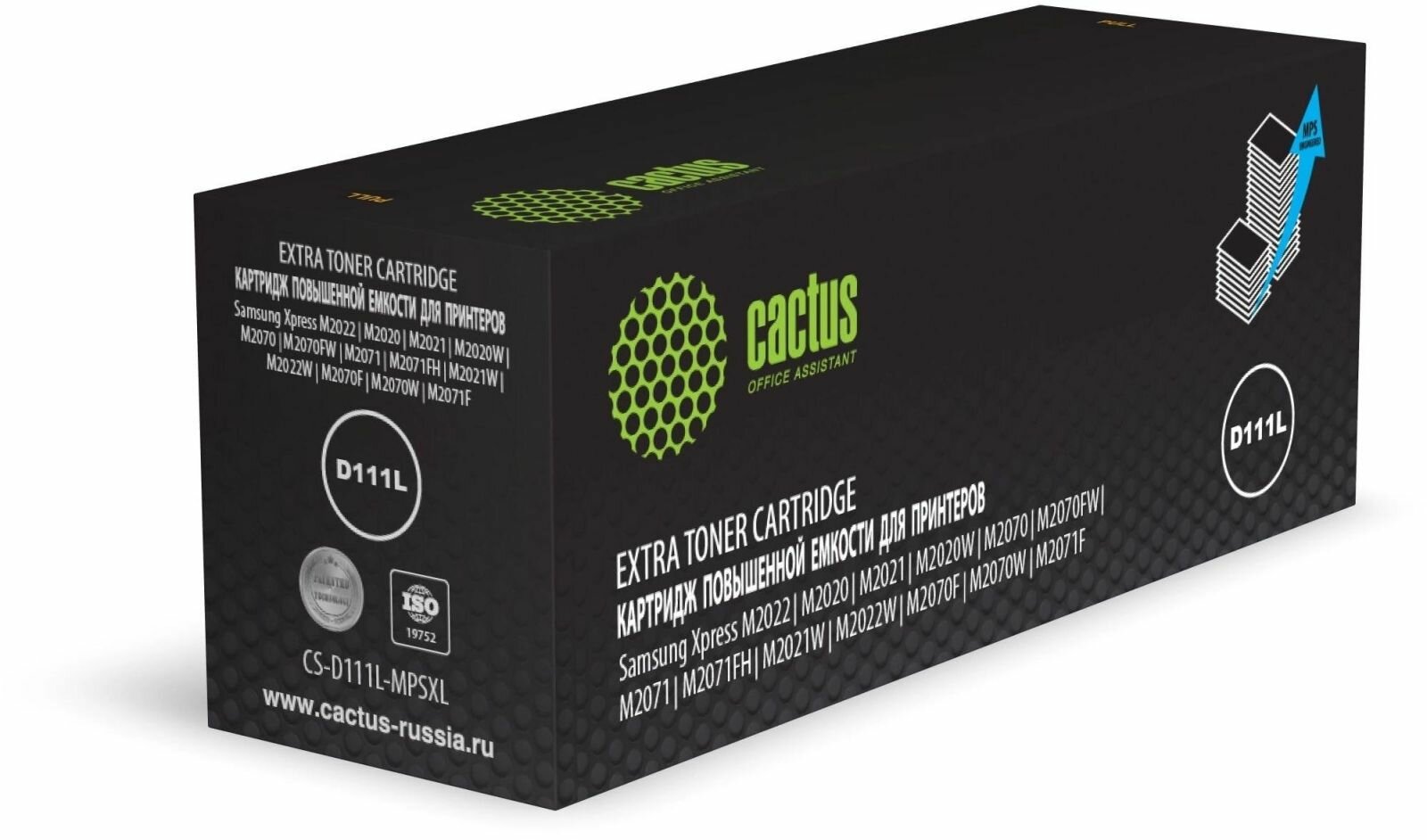 Картридж лазерный CACTUS MLT-D111L черный, 5000 страниц, для Samsung хpress M2022 M2020 M2021 M2020W M2070 M2070FW M2071 M2071FH (CS-D111L-MPSXL)
