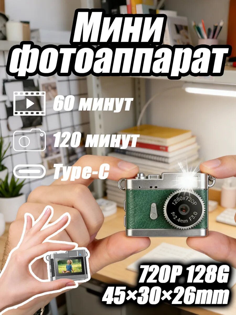 Мини-камера портативная легкая для влог