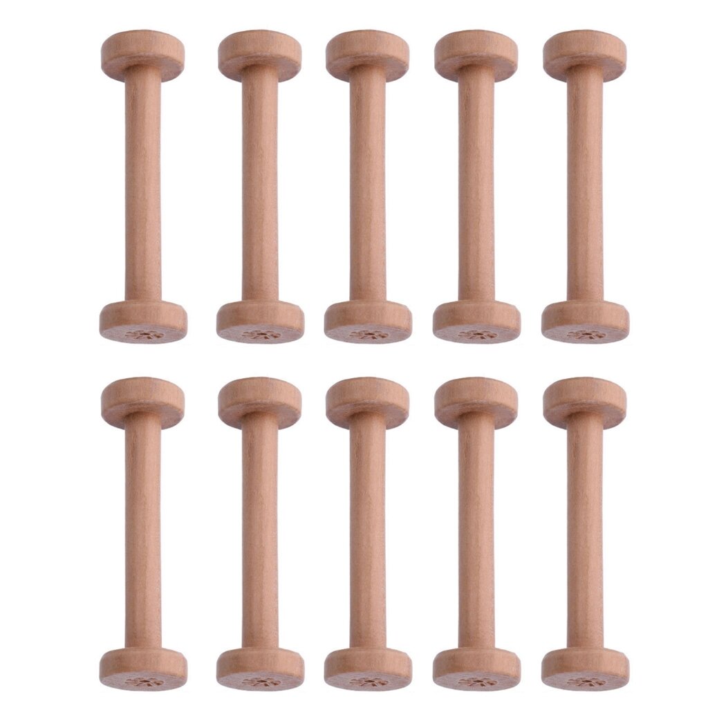 10шт Катушка для деревянных ниток Катушки для швейных ниток Деревянные Шпульки Деревянные Принадлежности для шитья