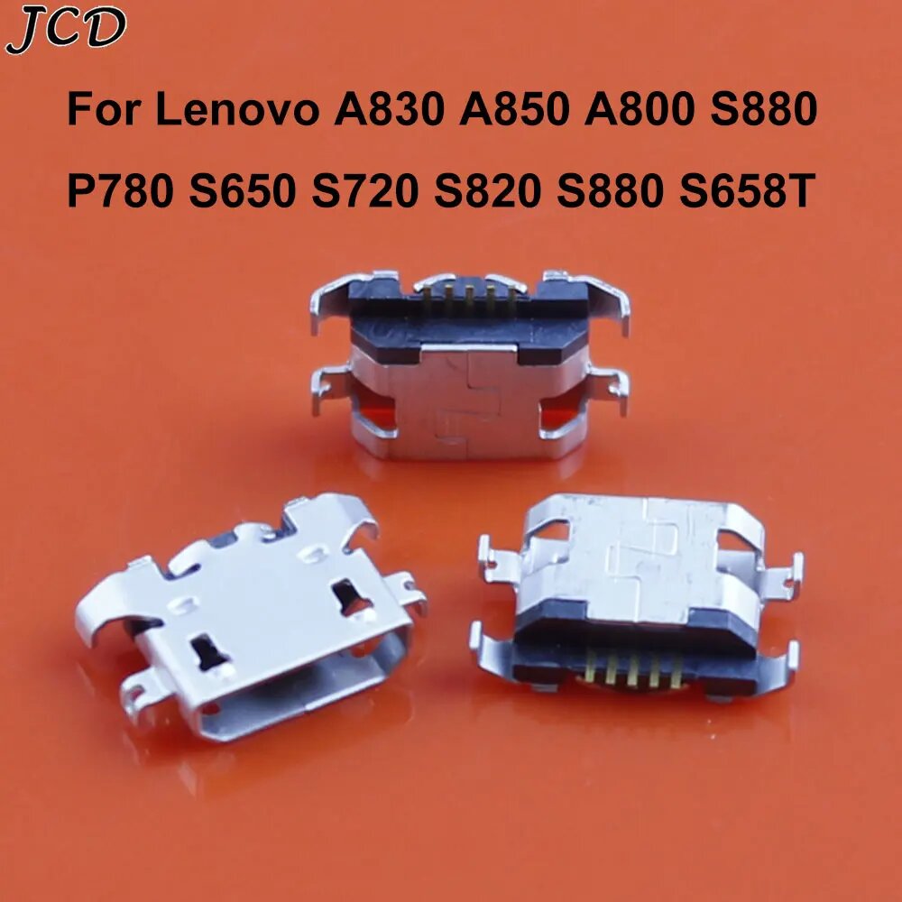 Micro USB разъем JCD, 20pcs, для Lenovo A830, A850