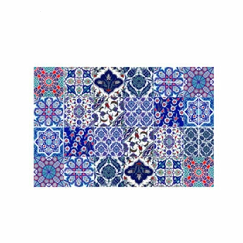 1 набор из 24 штук, ретро-плитка, антикварная плитка с яркой пленкой 20х20см-ET222