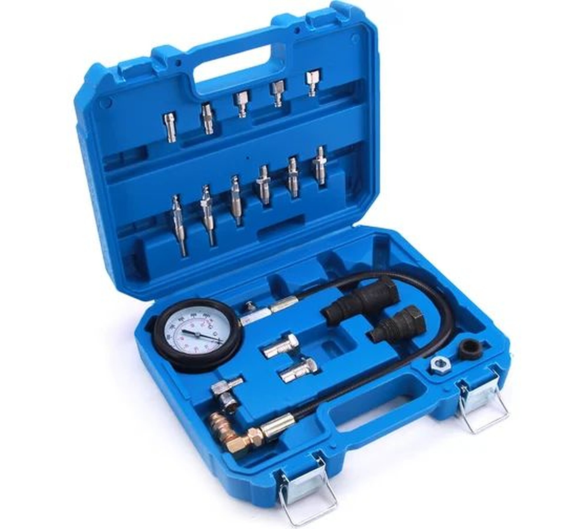 Дизельный компрессометр Car-Tool CT-H002, для диагностики двигателя, в кейсе, синий