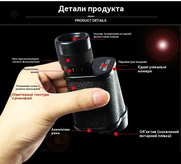 Монокуляр МП2 8x30 с многослойным просветлением компактный и надежный оптический прибор для наблюдений, путешествий и спорта