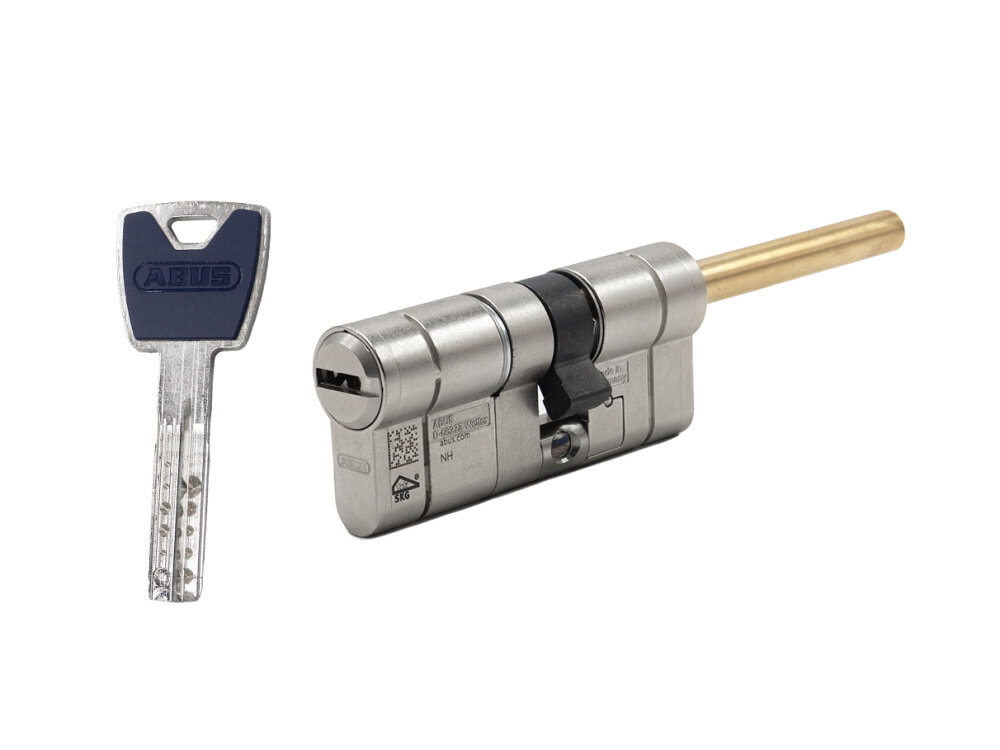 Цилиндр ABUS EC880 MX ключ-шток 95мм (размер 65х30Ш мм) - Никель