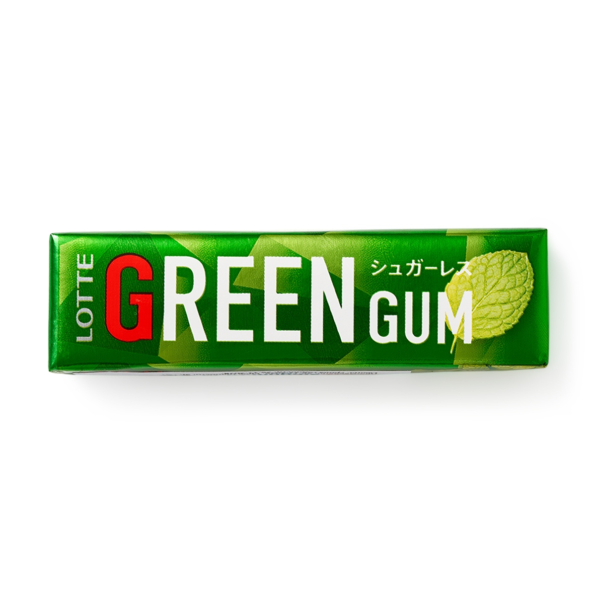 Жевательная резинка Lotte "GreenGum", мята, без сахара, 1 упаковка