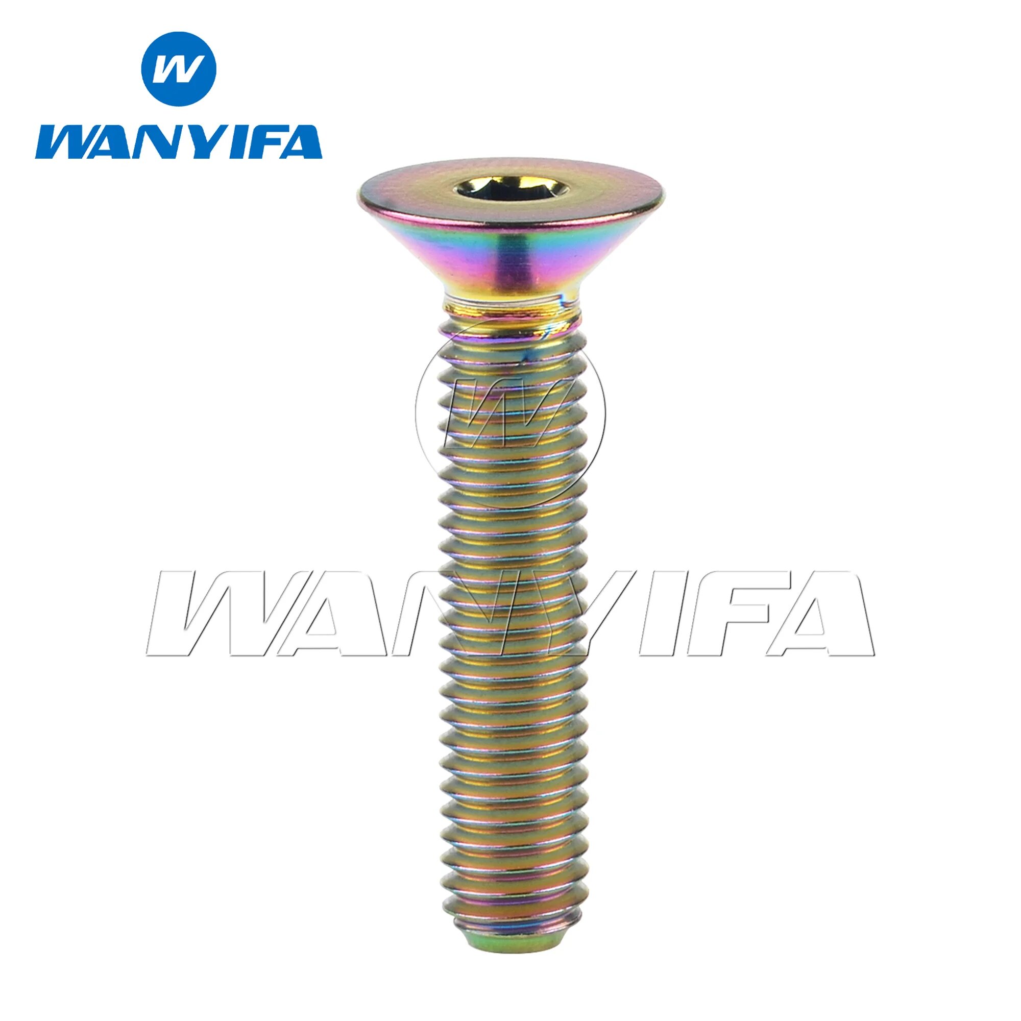 Титановый винт Wanyifa M3, Rainbow, 15 мм