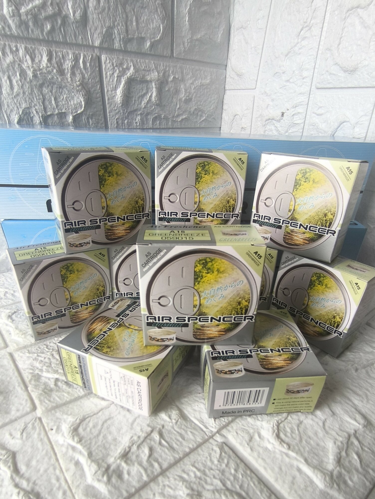 Меловой ароматизатор для автомобиля с ароматом GREENBREEZE (A15) -зеленый бриз