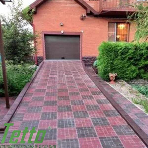 Плитка тротуарная полимерпесчаная Шоколад Старый город Tetto Элит 320х320х20 мм (комплект 4 шт)