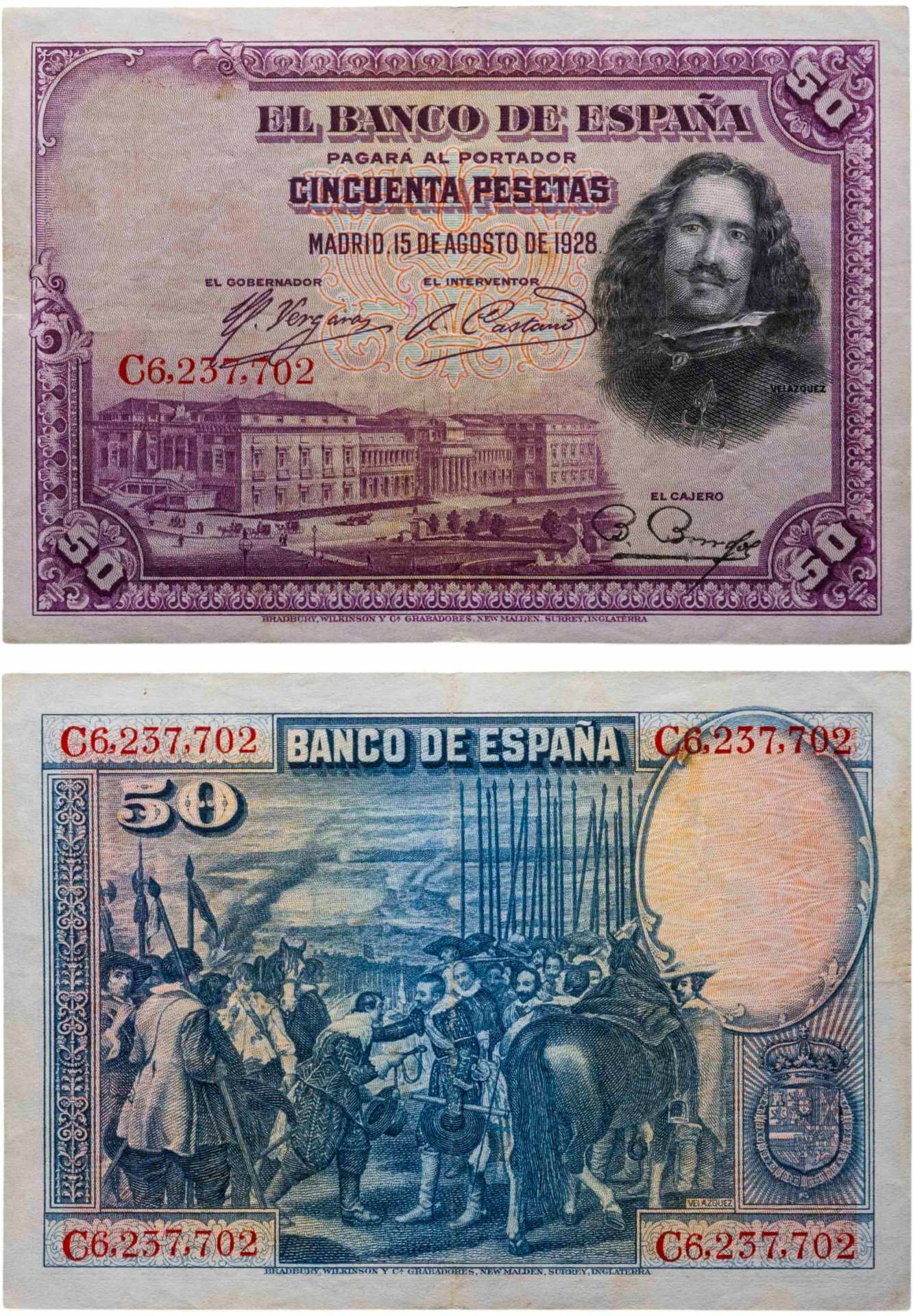 Испания 50 песет 1928