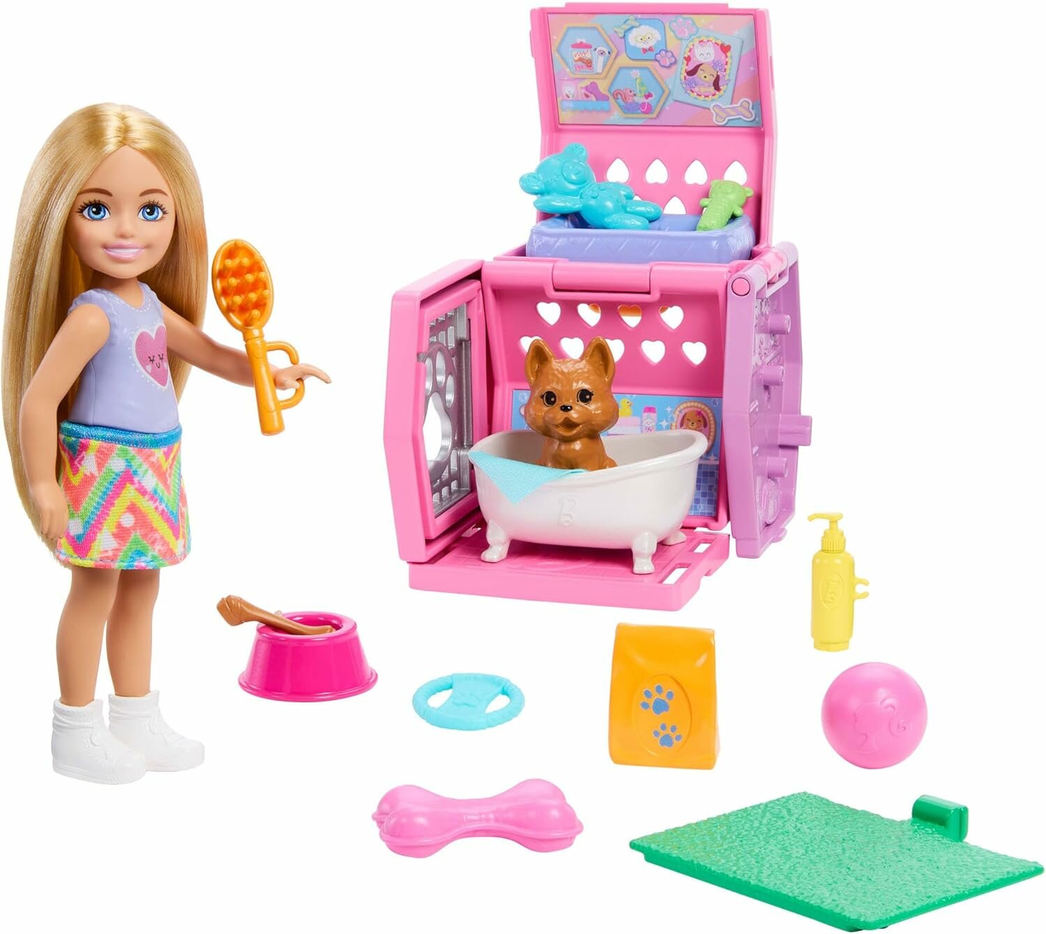 Игровой набор Mattel Barbie Family & Friends - Набор для игр с собачкой Барби Челси - Барби JDF89