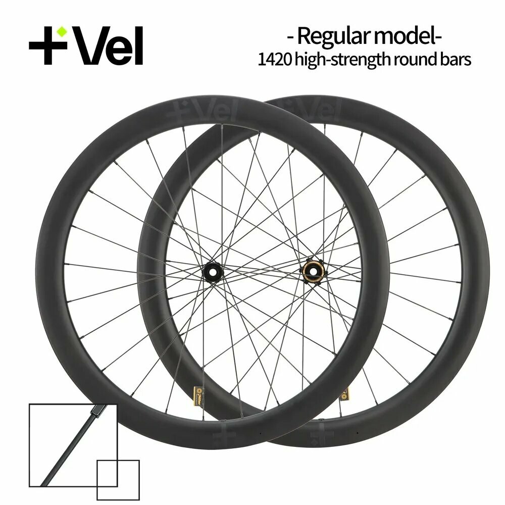 VEL 700C колесная пара для шоссейного велосипеда из углеродного волокна, передняя и задняя пара, 24 отверстия, (50 мм) Конструкция рэтчет 36T Столб Pillar PSR 1420 спицы