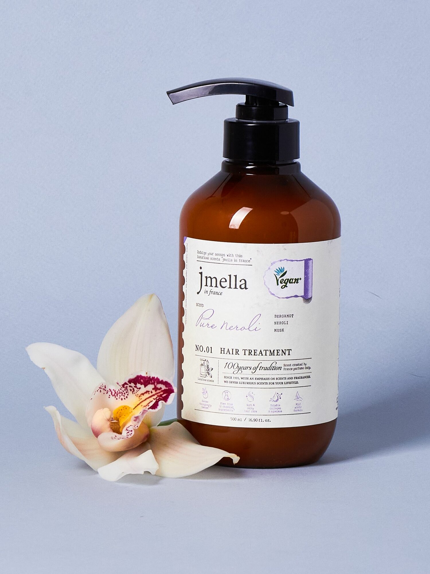 Jmella Маска-бальзам для волос парфюмированная "Чистый нероли" 500 мл In France Pure Neroli Hair Treatment