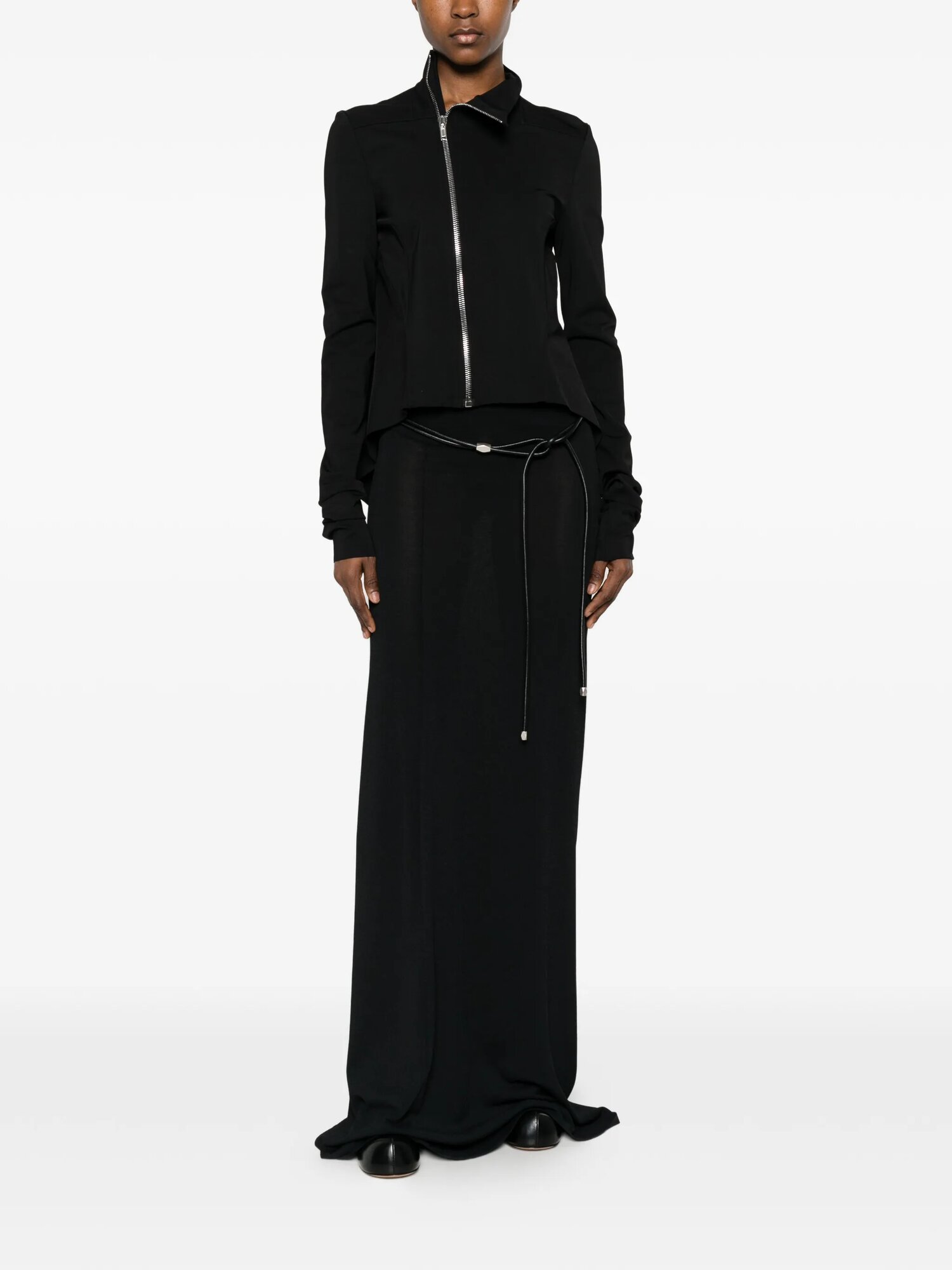 Куртка Rick Owens Lilies Asymmetric zip-up jacket, размер 42 — фото 1