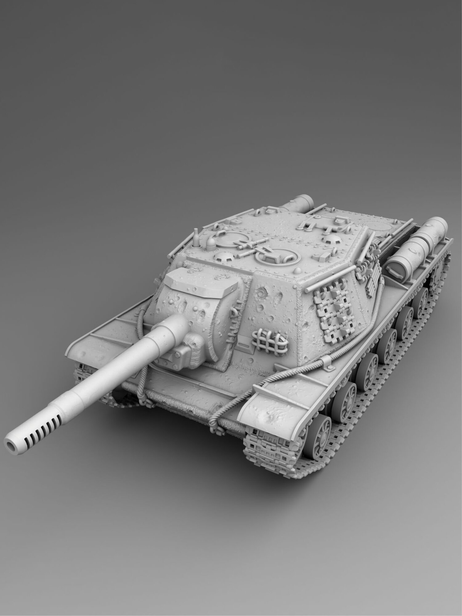 Советский танк СУ-152 для моделизма в масштабе 1/100