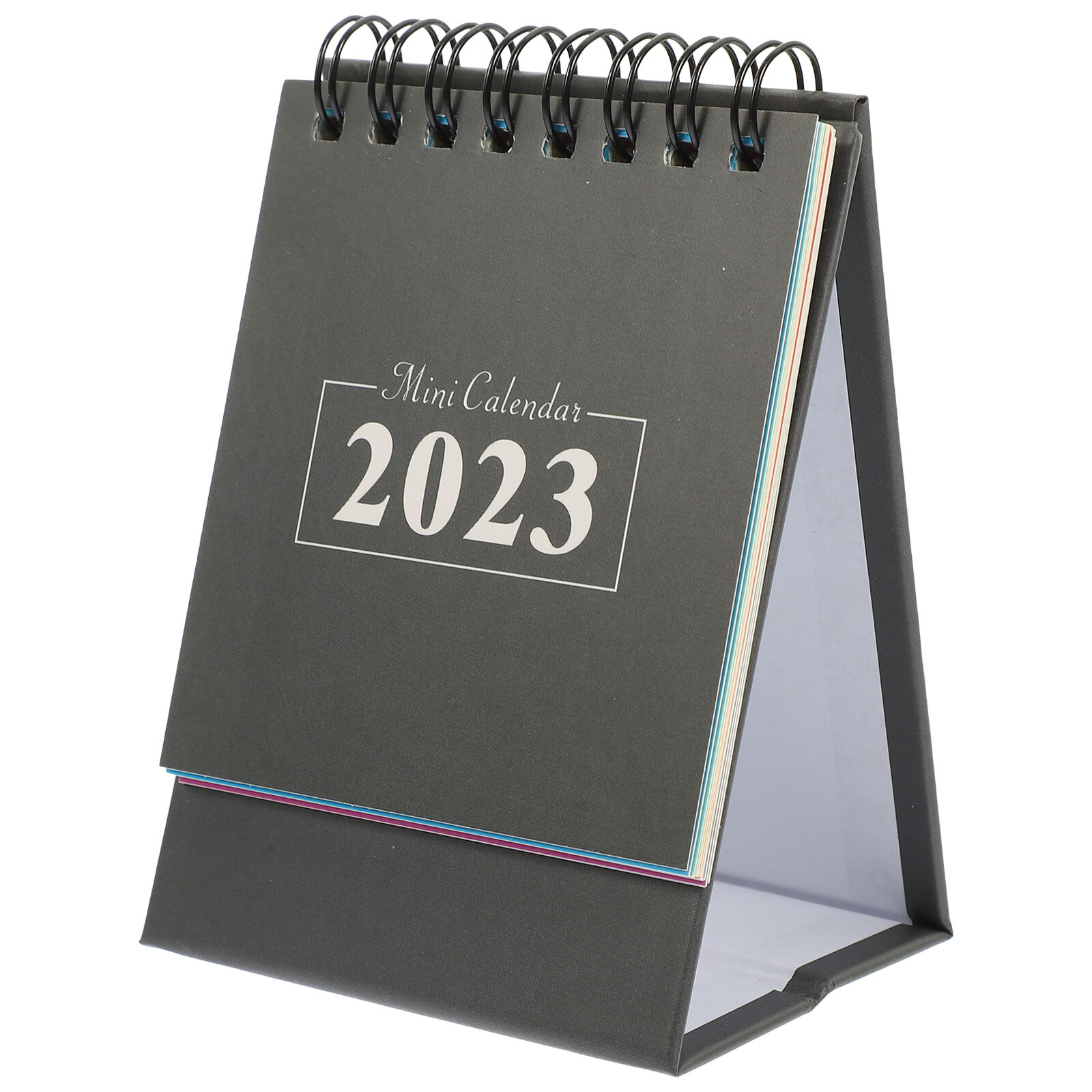 Маленький настольный календарь из бумаги с английской печатью для декора 2023