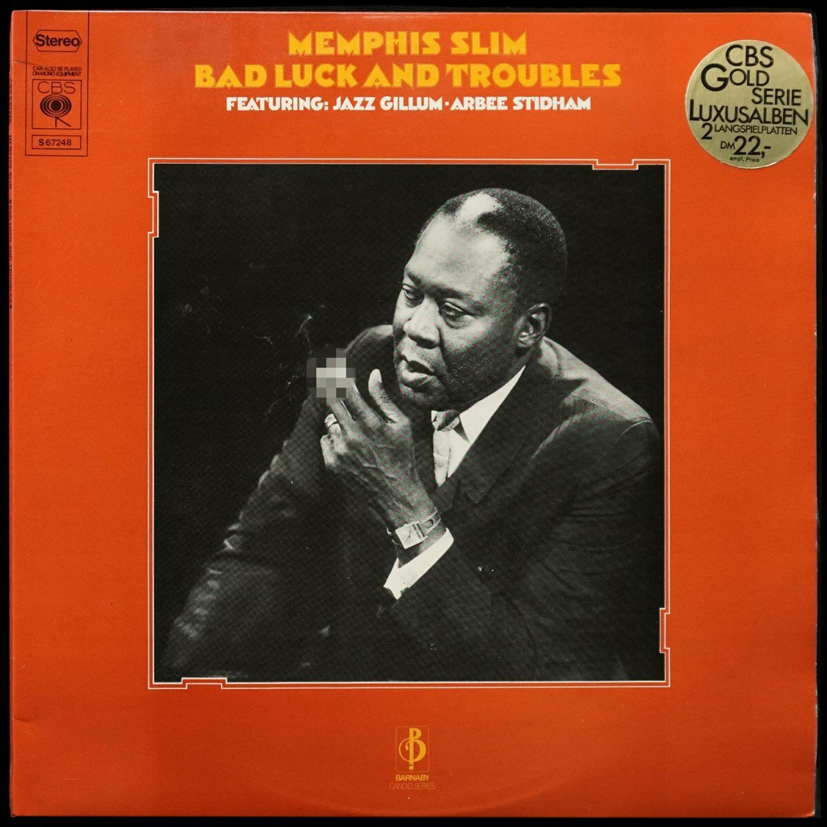 Виниловая пластинка CBS Memphis Slim – Bad Luck And Troubles (2LP)