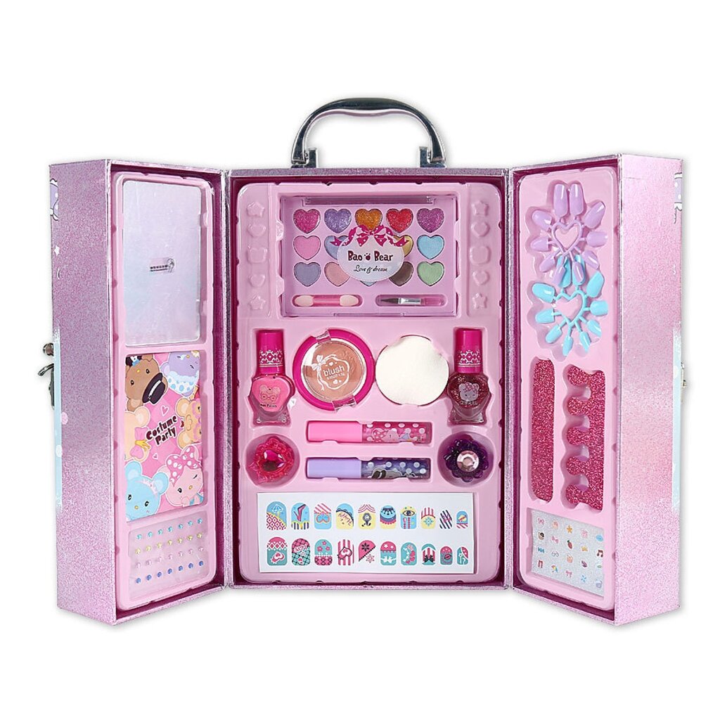 Детская Косметика Для Макияжа Playing Box Makeup Girl Toy Косметическая Игрушка Для Девочек Детский Набор Для Макияжа Princess Makeup Set