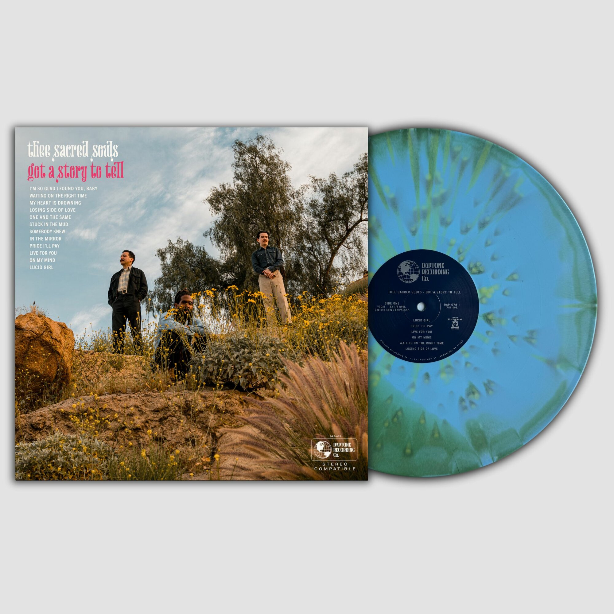 Thee Sacred Souls - Got A Story To Tell (500шт в мире Soil & Sky Sunburst , USA Limited) Цвет: "Солнце в Небе", Ультра-Редкая Виниловая Пластинка из США