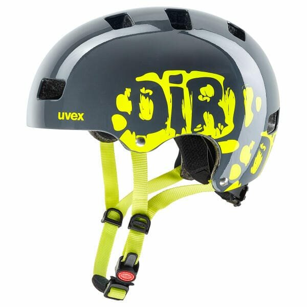 DECATHLON шлем защитный Uvex Kid 3, серый/желтый, размер 17