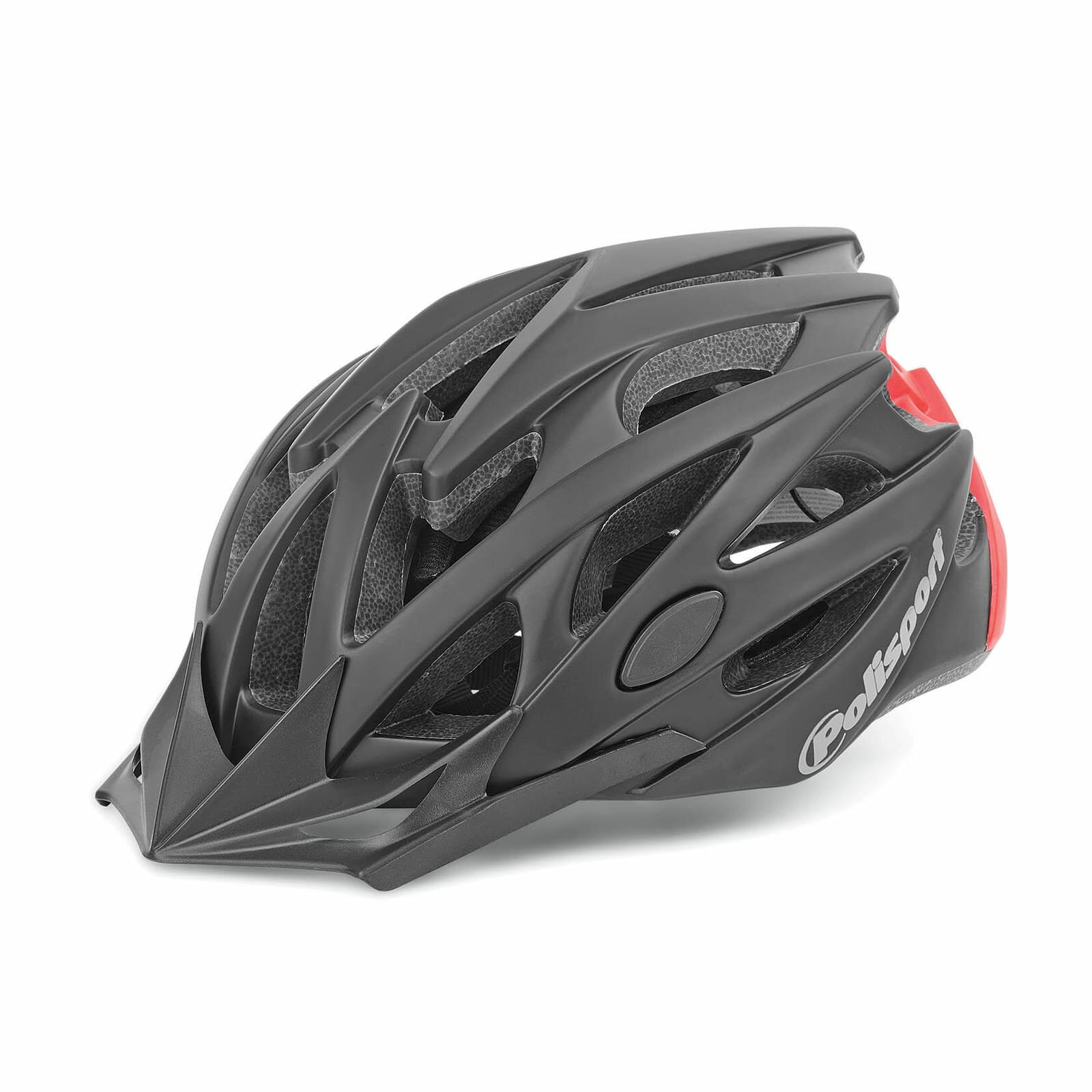 DECATHLON шлем защитный Decathlon Twig, красный/черный, размер L/58-61 см