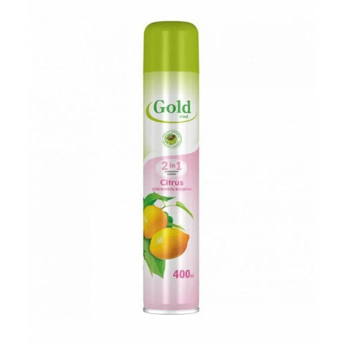 Освежитель воздуха Gold Wind Citrus 400 мл, аэрозоль, универсальный
