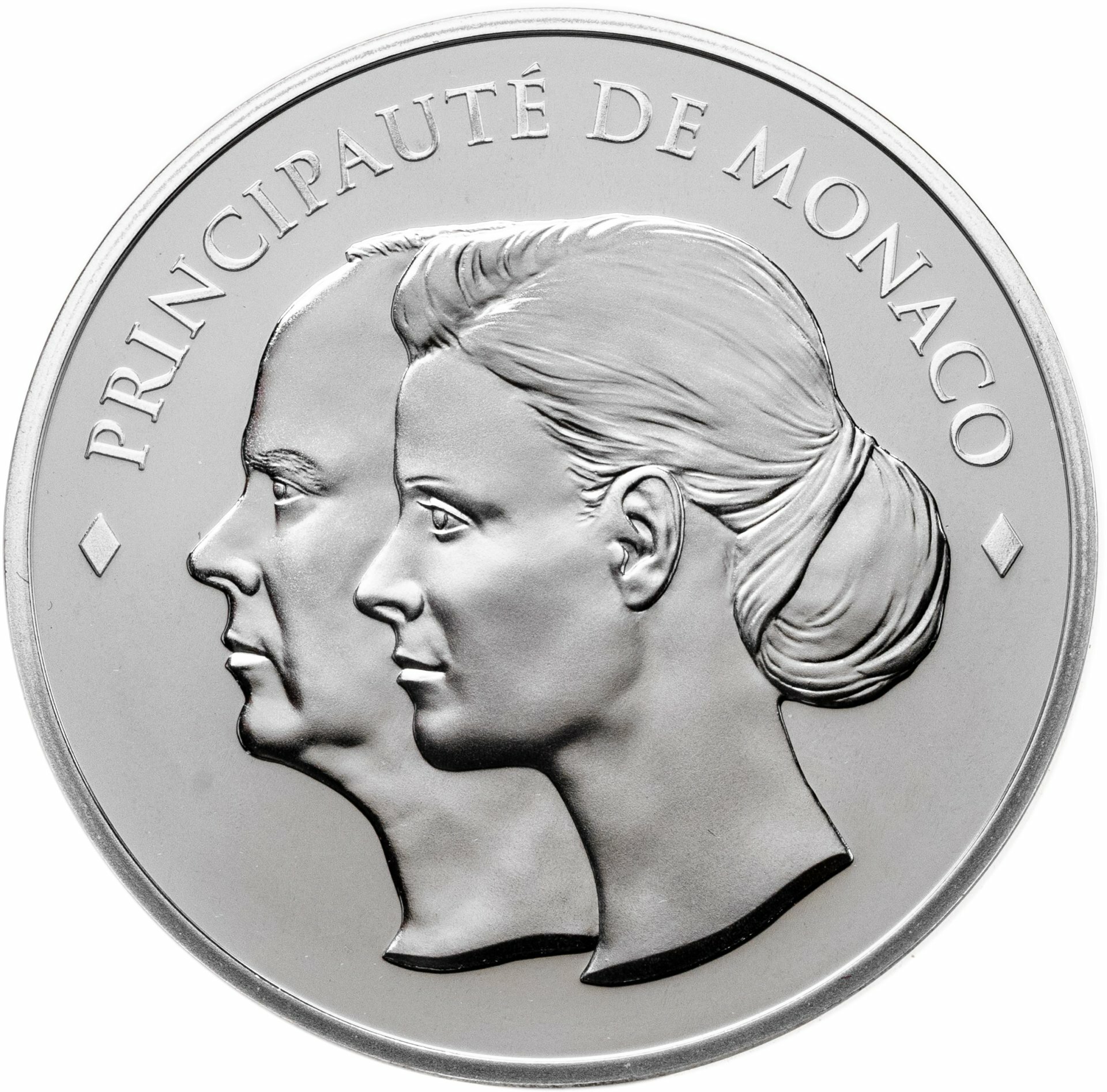 Монако 10 евро 2011 "Свадьба князя Монако Альбера II и Шарлен Уиттсток" в футляре с сертификатом, Серебро 900, в сохранности Proof