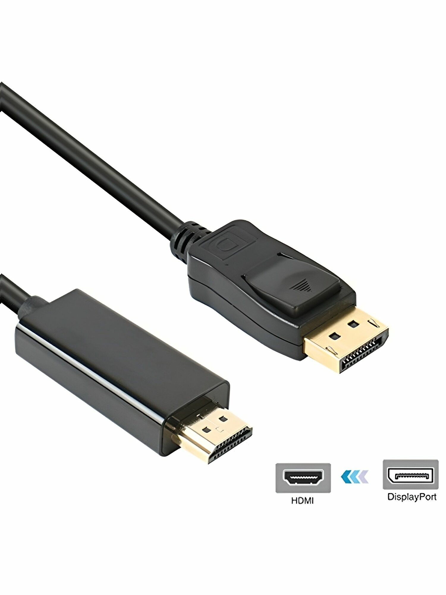 Видеоадаптер-кабель 1.8 м DisplayPort M -> HDMI M (ORIENT C706)