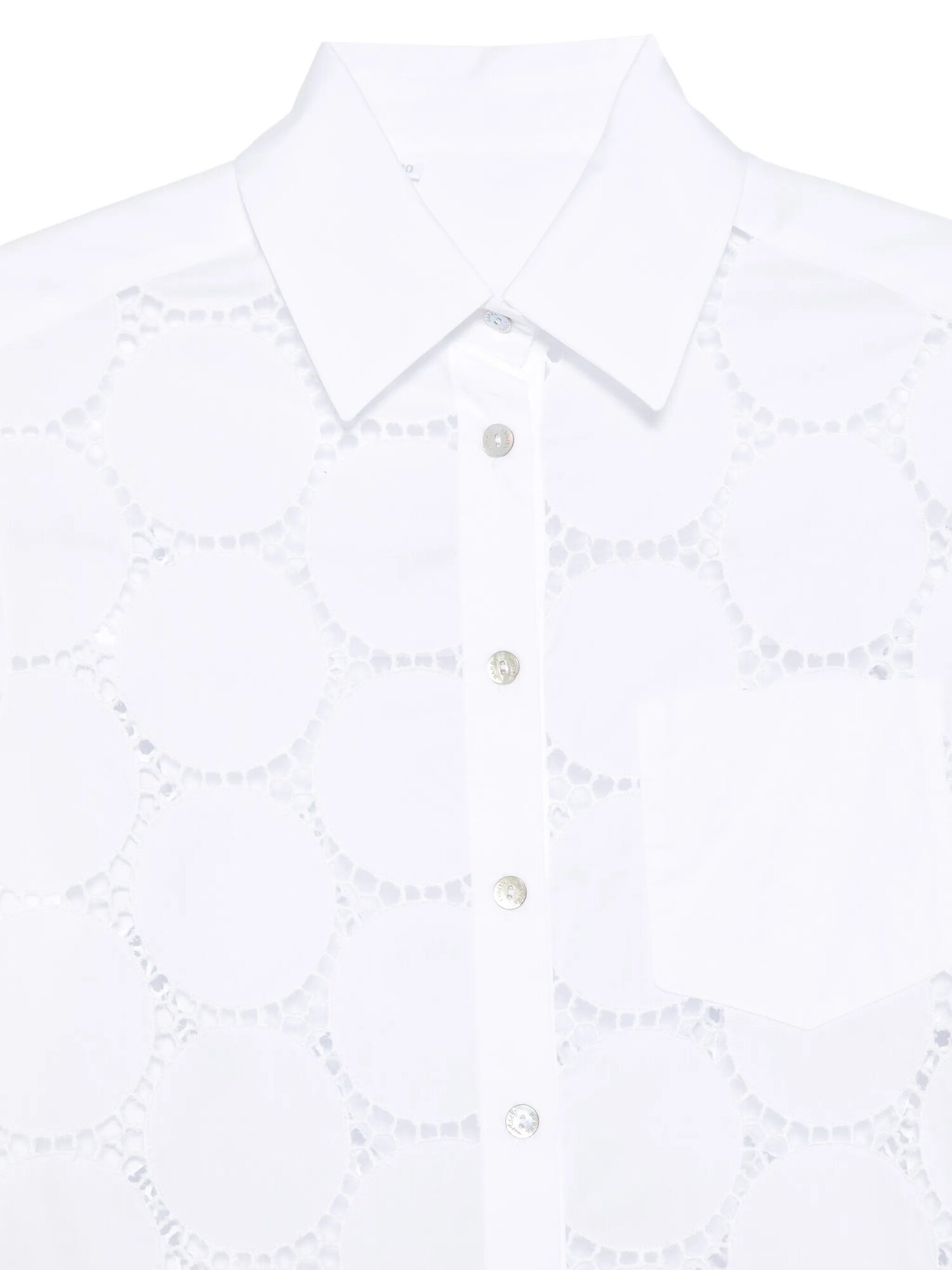 Рубашка Barba Short-sleeves shirt, размер 44, бежевый/белый — фото 1