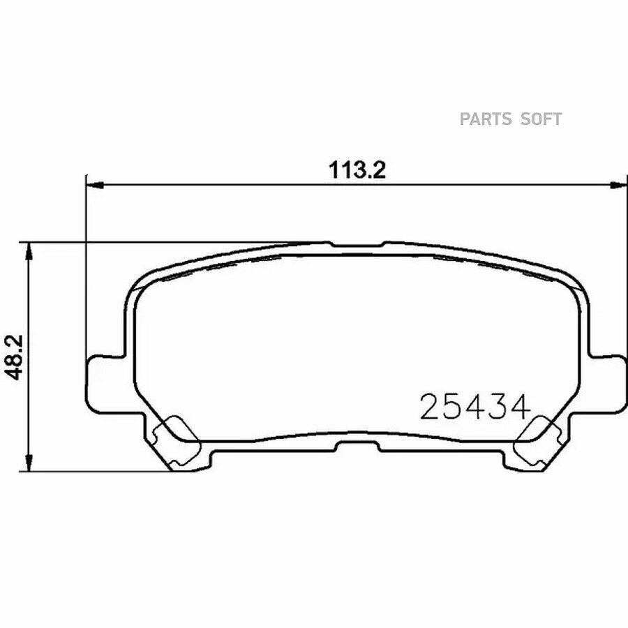 Колодки тормозные задние 43022STXA00 43022SZAA00 43022TK8A00 NISSHINBO от официального дистрибьютора, NISSHINBO, артикул NP8043