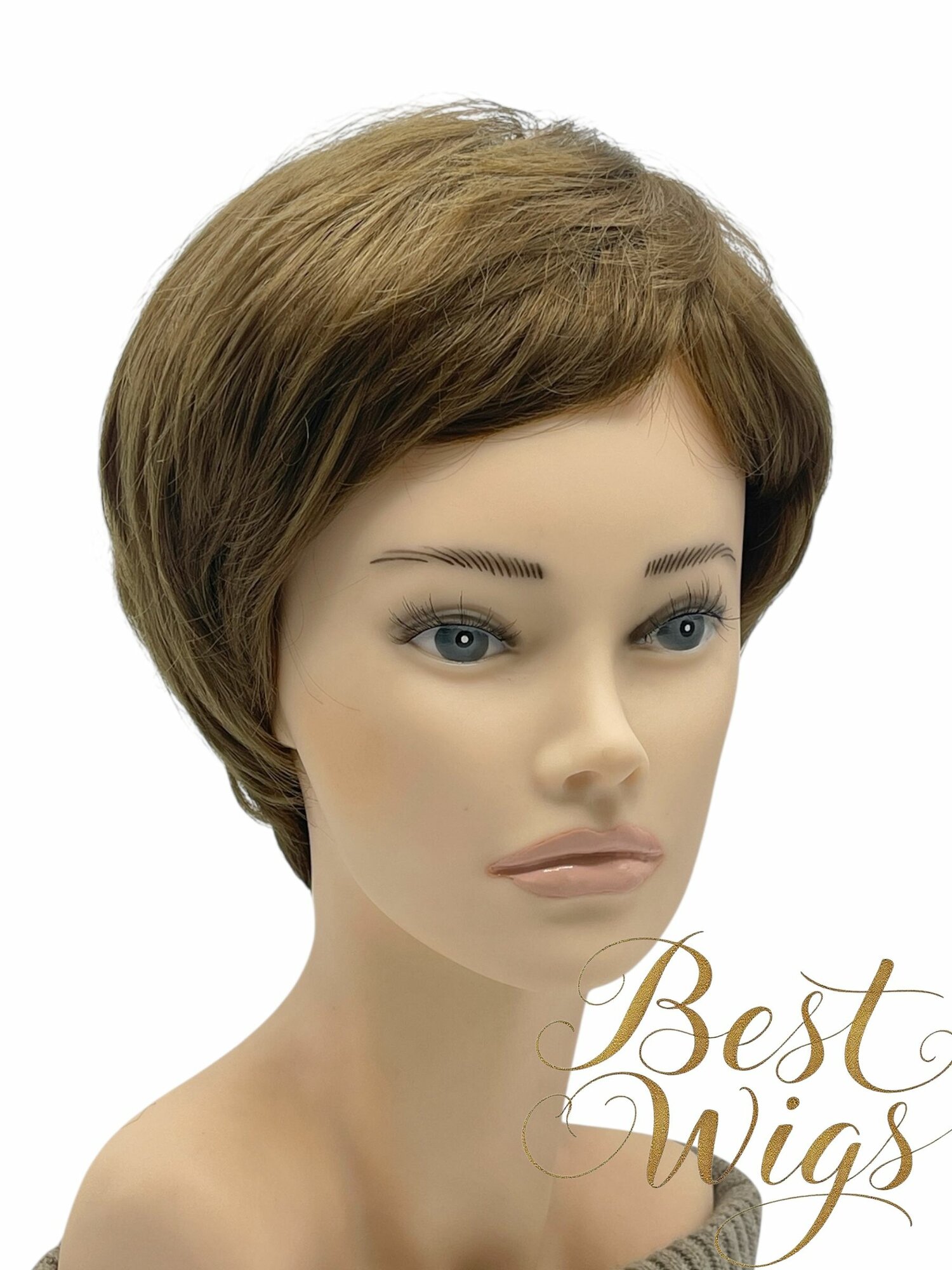 Парик Best Wigs 707, термостойкий, с регулировкой размера, короткие волосы, светло-коричневый