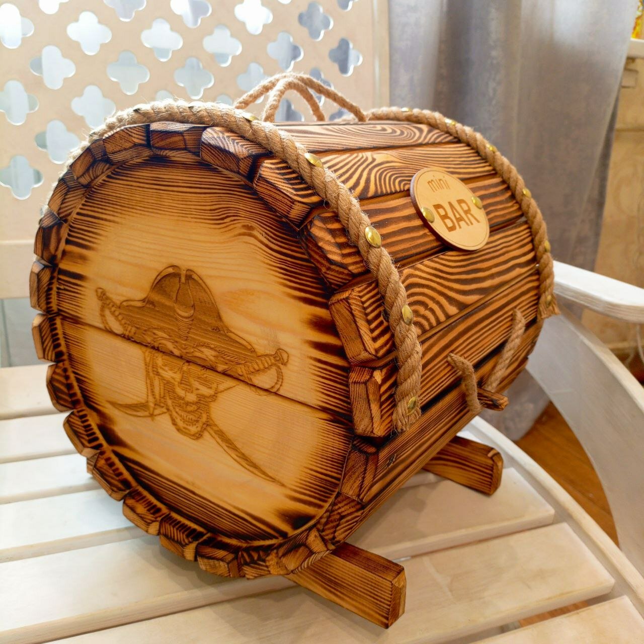 Мини бар бочка