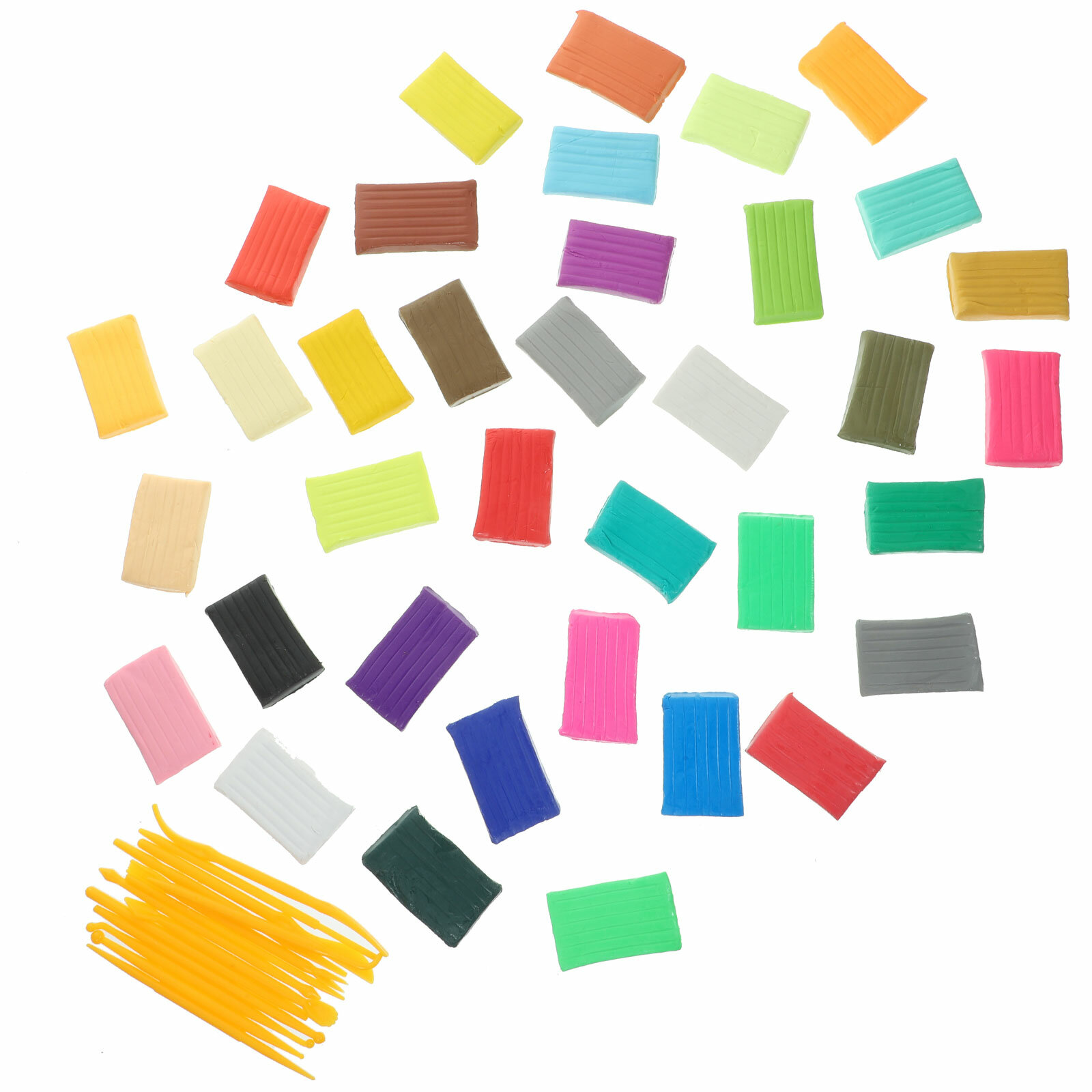 Полимерная глина, цветная глина, глина для рукоделия (36 цветов, всего 720 г)