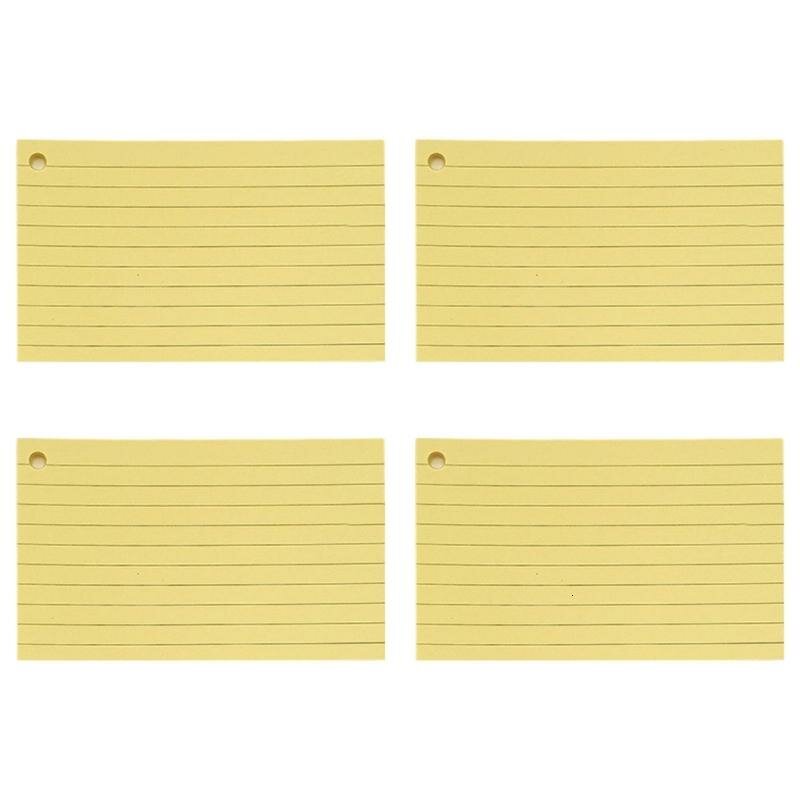Цветные заметки 3×5 дюймов, 200 шт, Светло - желтый