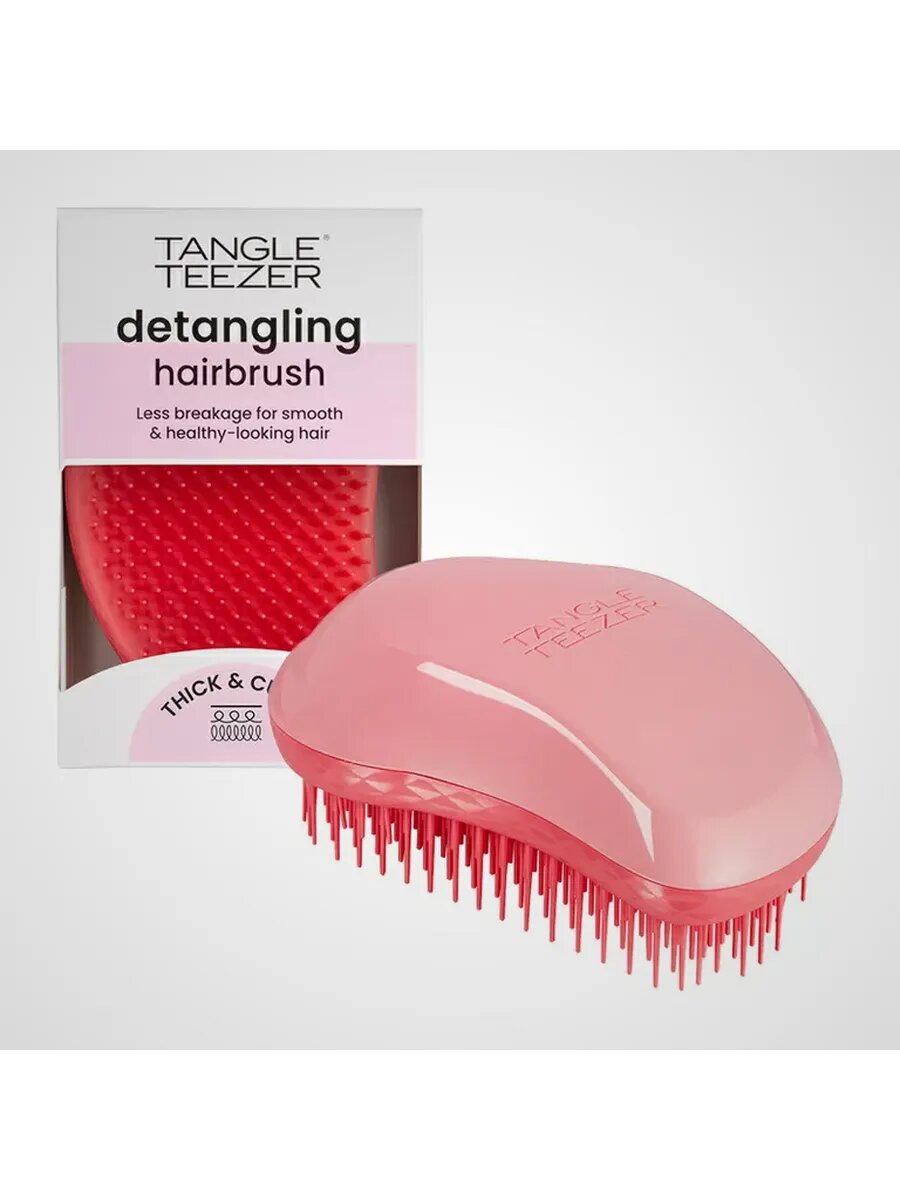 TANGLE TEEZER Thick & Curly Pink Punch Расческа 1 шт