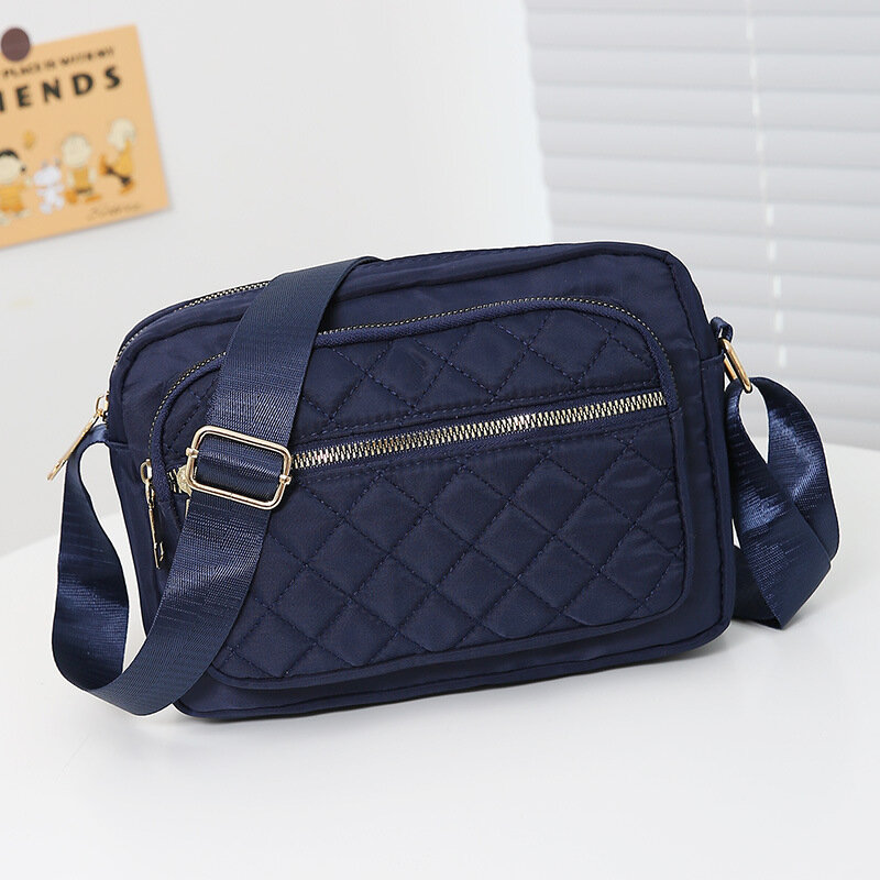 Новая женская сумка-кроссбоди, маленькая квадратная сумка из хлопковой ткани, от производителя, модная и универсальная женская сумка через плечо.