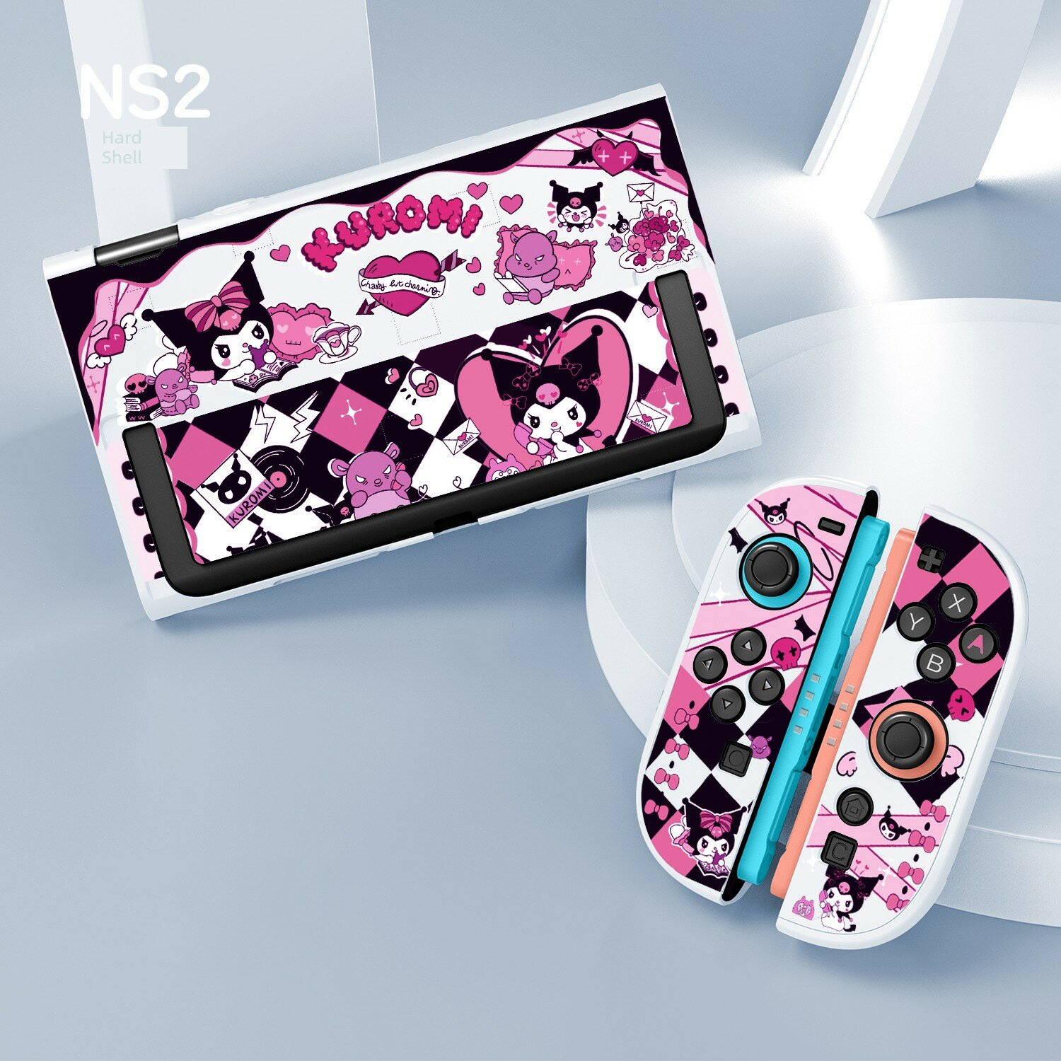 Кейс защитный для Nintendo Switch 2, мягкий TPU, белый фон, без подставки