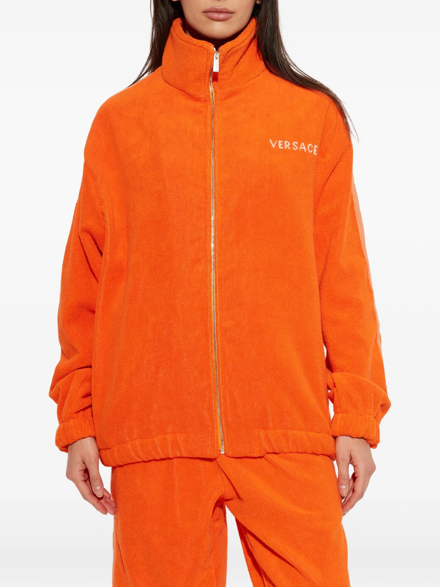 Толстовка Versace Cotton sweatshirt, размер M, , orange — фото 1