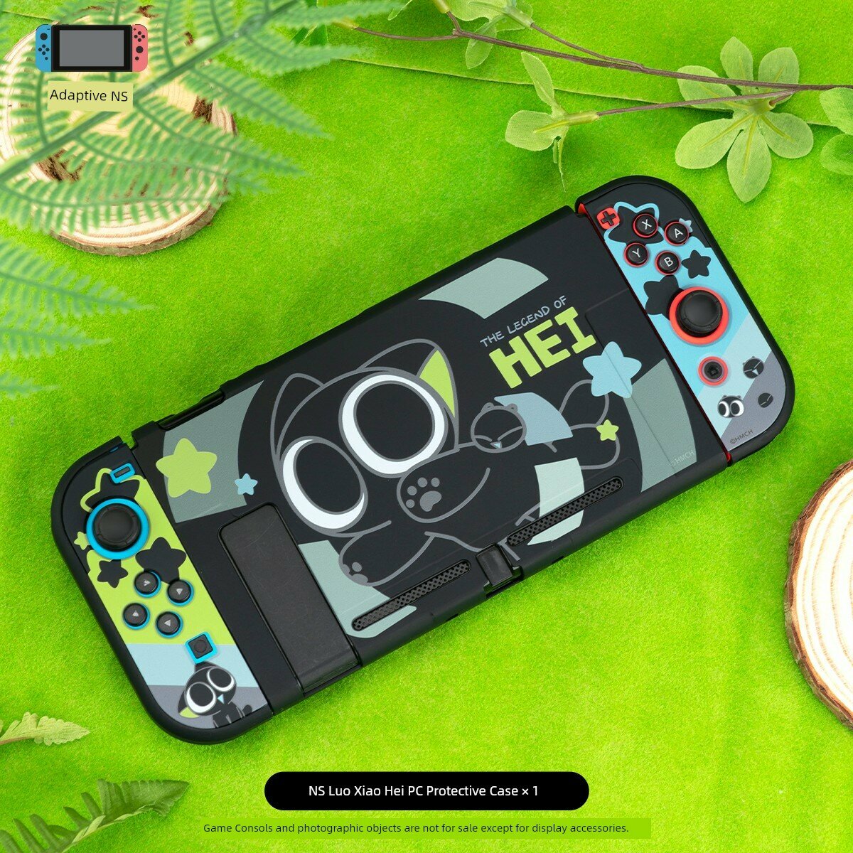 Luoxiaohai Zashchitnyy Chetyk dlya Nintendo Switch, Polnyy Chetyk iz Tverdogo Materiala dlya Standartnoy Modeli