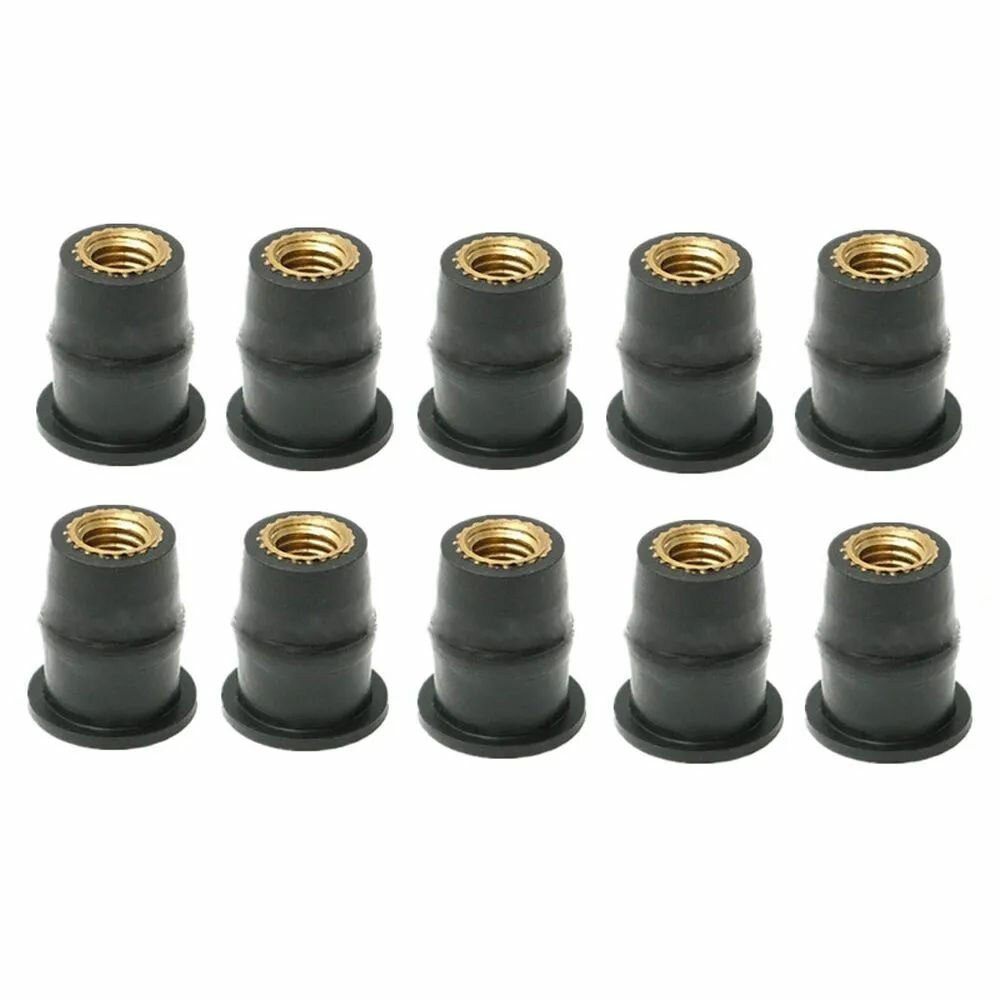 Гайка автомобильная, Гайка крепежная М6 х 1, 10 шт.