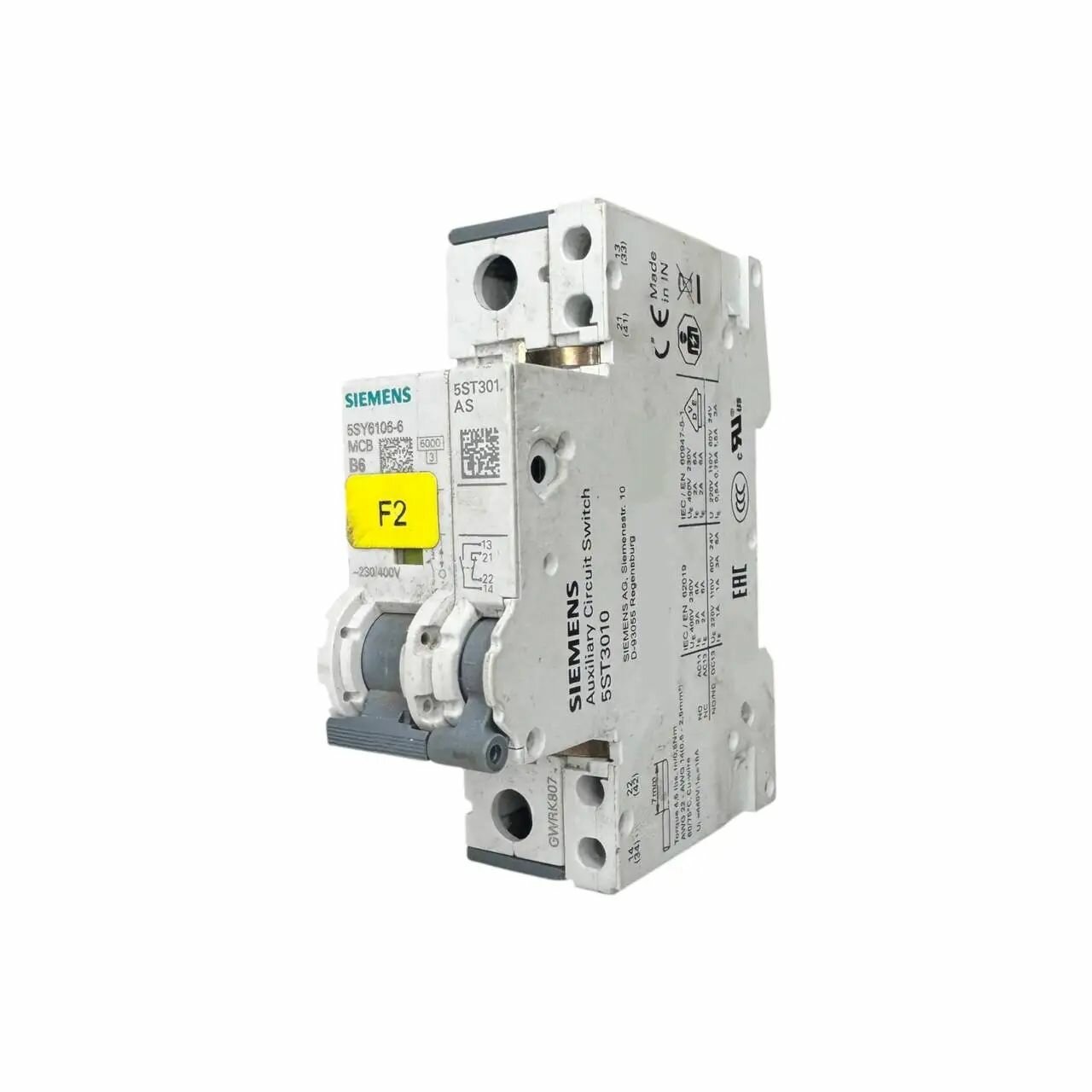 Автоматический выключатель Siemens 5SY6106-6 Б/y