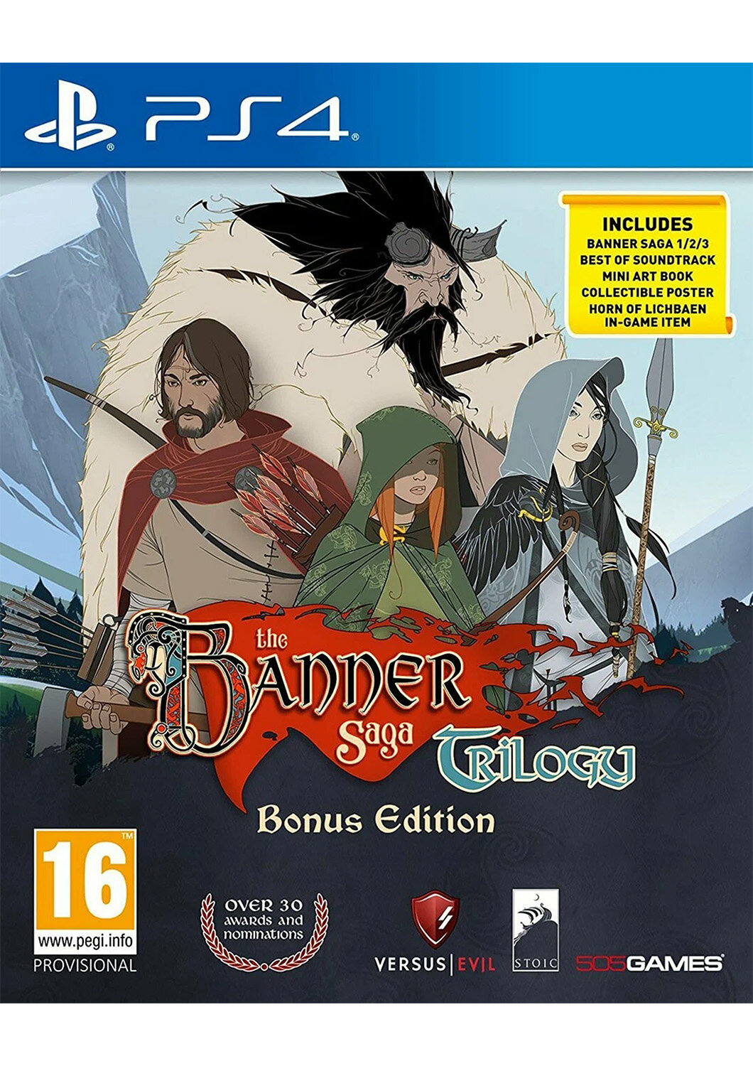 Диск The Banner Saga Trilogy - Bonus Edition для PS4 (русские субтитры)