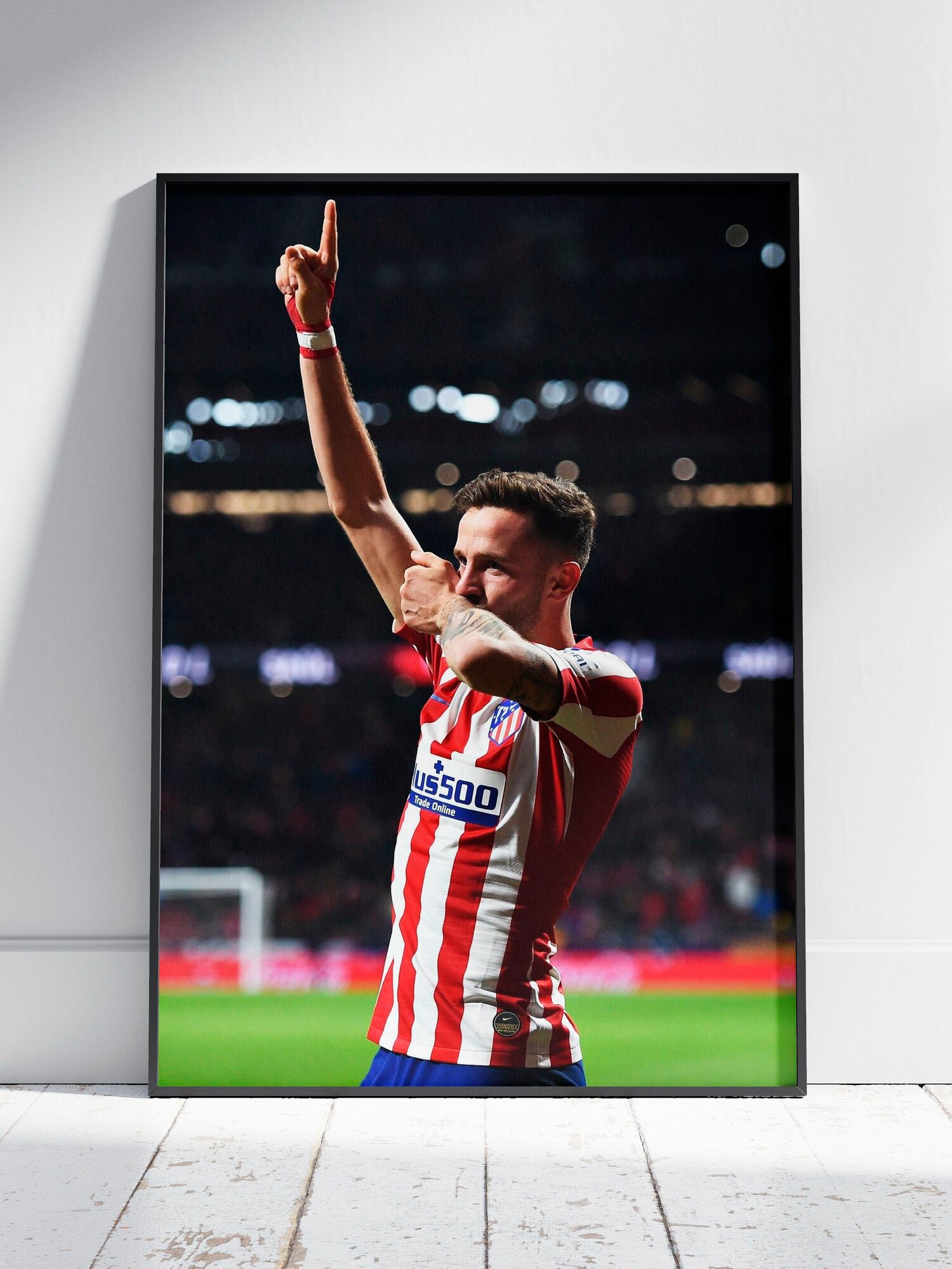 Плакат на стену для интерьера Атлетико Мадрид (Сауль Ньигес - Saul Niguez 4) - Постер по спорту и физической активности формата A4 (21x30 см)