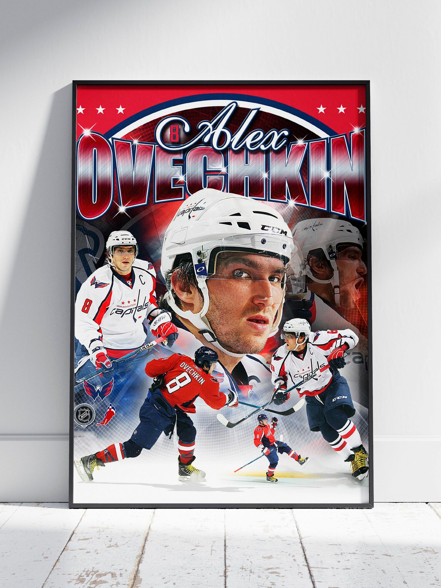 Плакат на стену для интерьера Легенды Хоккея (Александр Овечкин - Alexander Ovechkin 8) A4 (21x30 см)