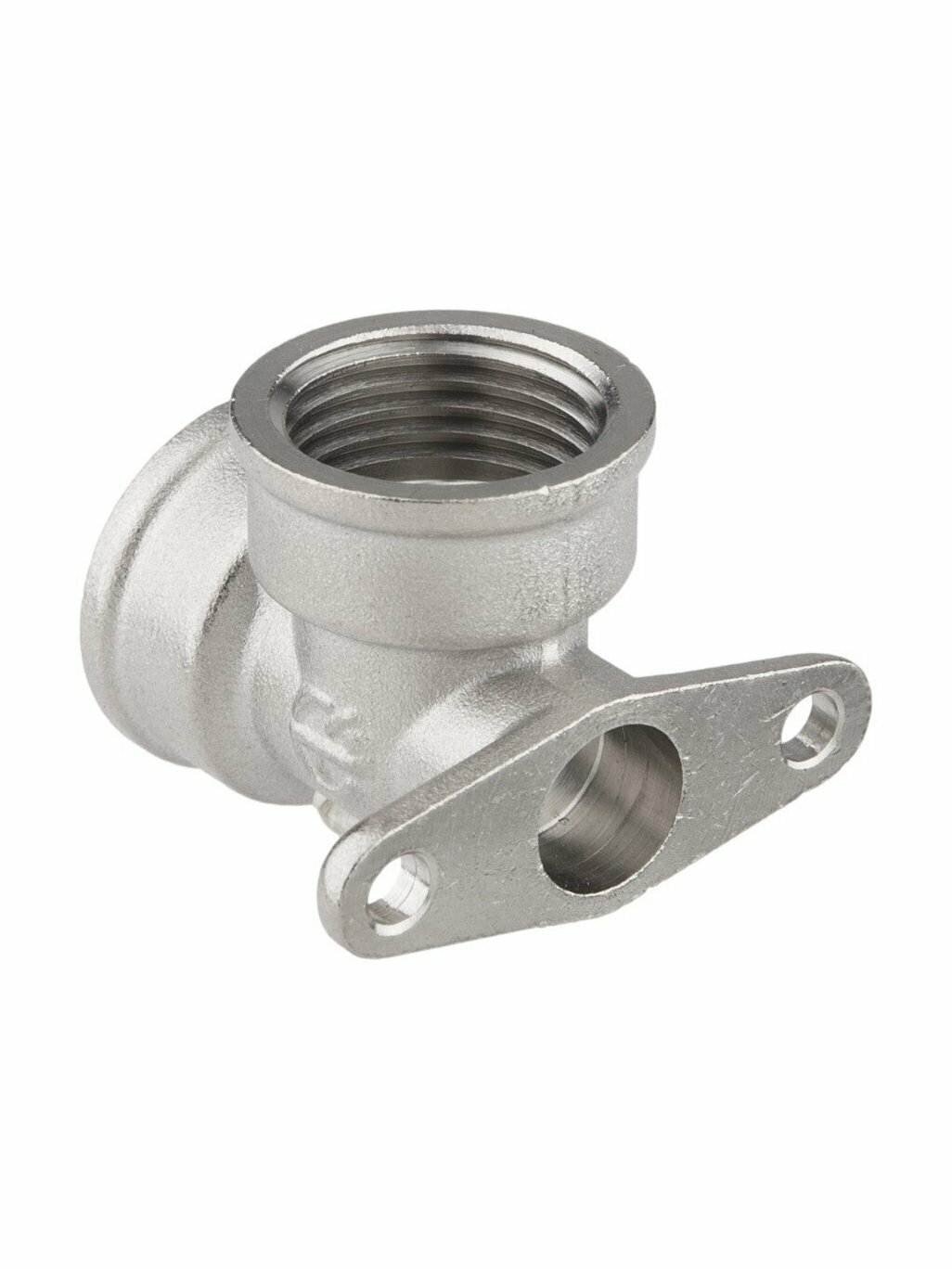 Уголок AquaLink 1/2 дюйма 90 градусов с креплением, латунь никелированная, резьбовой фитинг для водоснабжения и отопления