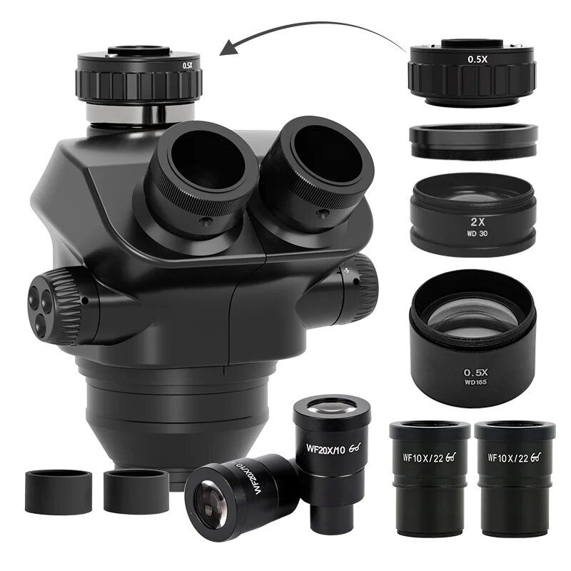 Микроскоп стереоскопический Kailiwei 7-50x 3.5-200X