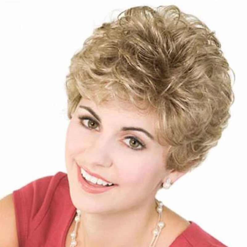 Синтетический парик HAIRJOY, вьющийся боб, цвет A1