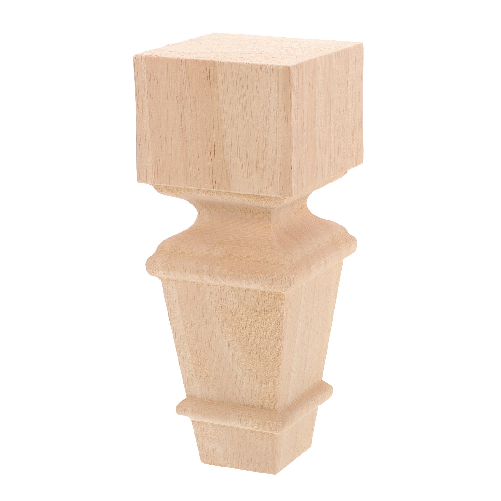 Резные деревянные ножки для стола, ножки для шкафа из массива дерева в скандинавском стиле, круглые деревянные мебельные ножки (модель H-035, 15*6,5 см)